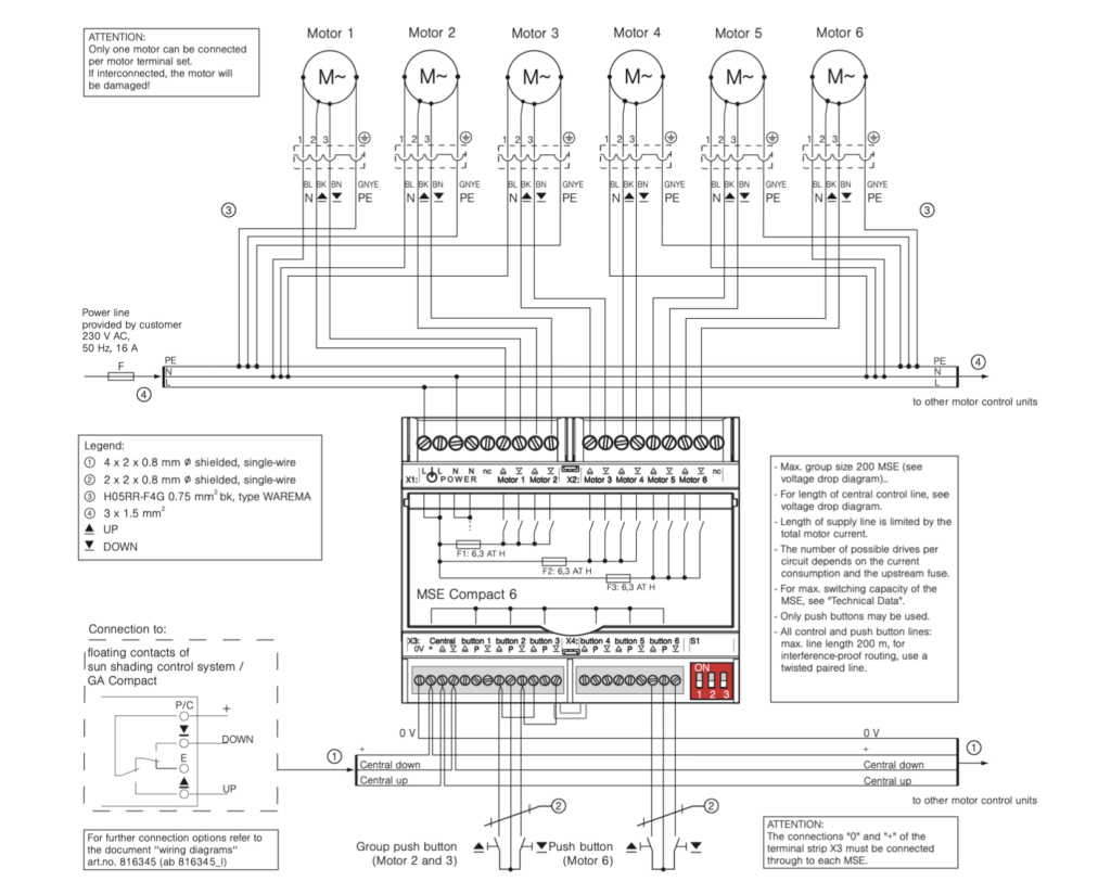 Warema Wisotronic Blind Controls - Cornerstar
